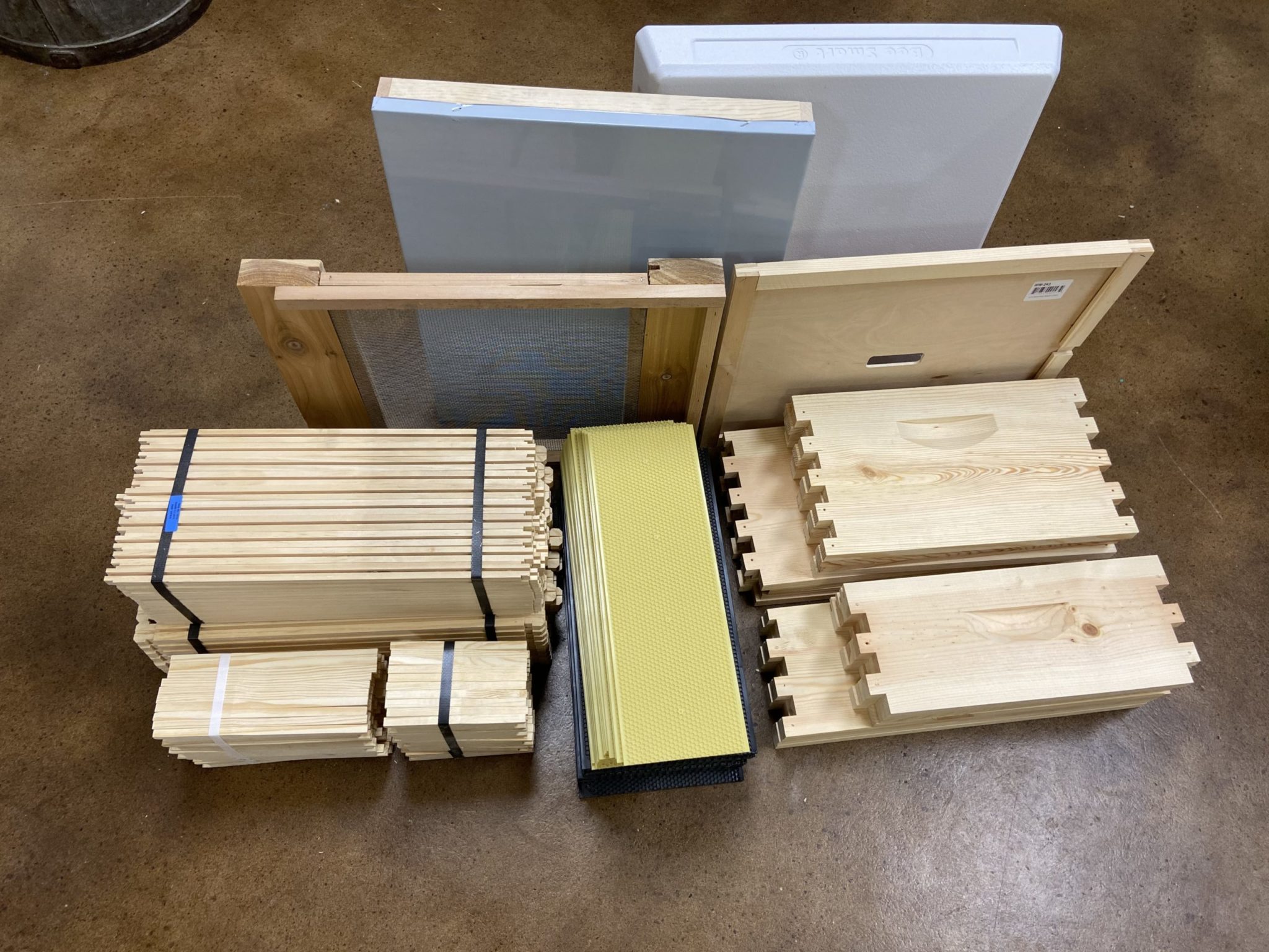 2 Deep 2 Medium Hive Kit Unassembled - Deseret Hive Supply